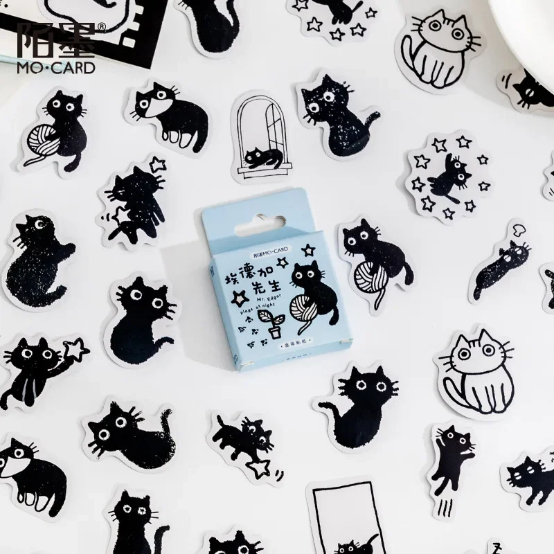 45pcs/pack Little Cat Mini Paper Sticker Decoration Diy Diary ...