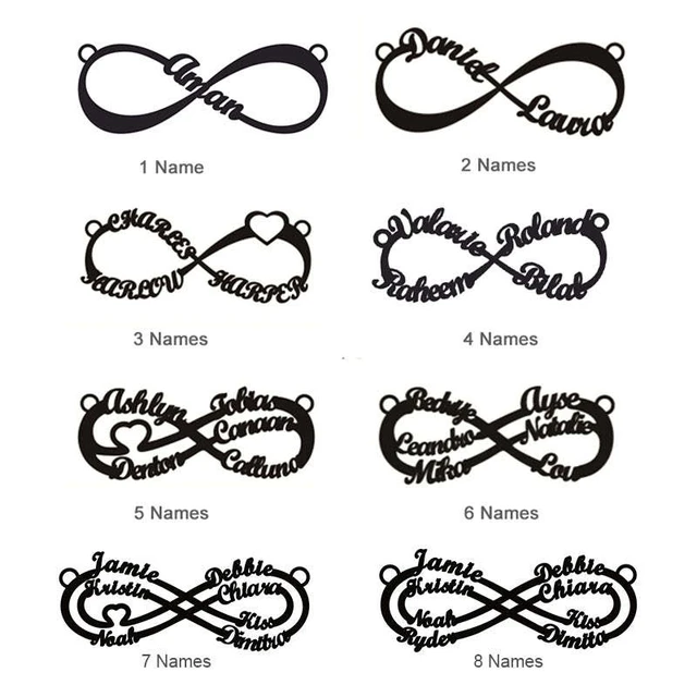 Infinite Love Tattoo With Names