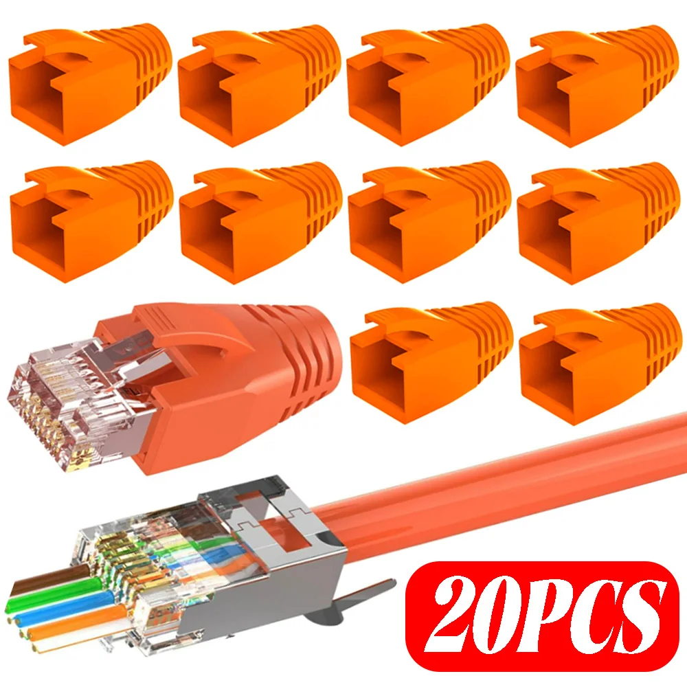 5-20Pcs RJ45 Ethernet Crystal Head Connector Adapter Caps Ethernet ...