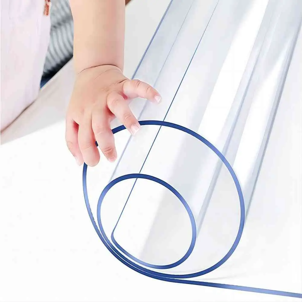 NEW-Tablecloth-Thickness-PVC-Transparent-Waterproof-Table-Cover-Mat ...