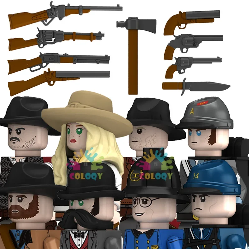 Kids-Toys-RDR2-Game-Character-Building-Blocks-Western-Cowboy-Police ...