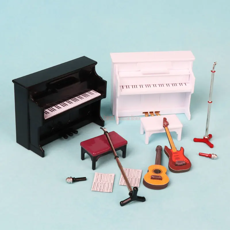 Kids Miniature Toys Mini Instrument Piano Violin Model For Ob11 Bjd ...