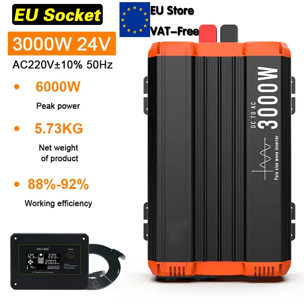6000W-Car-Power-Inverter-Reliable-12V-24VDC-to-220VAC-Portable ...