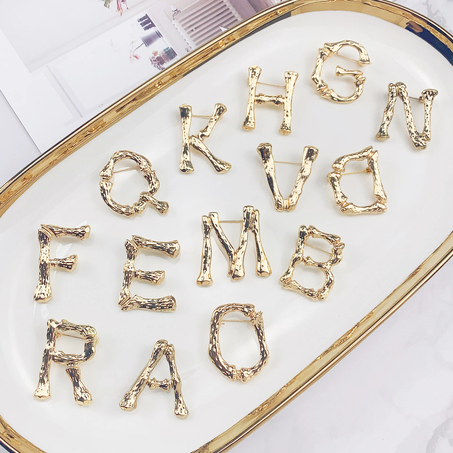 Alloy-English-Letter-Brooch-Clothing-Accessories-Versatile-Universal ...