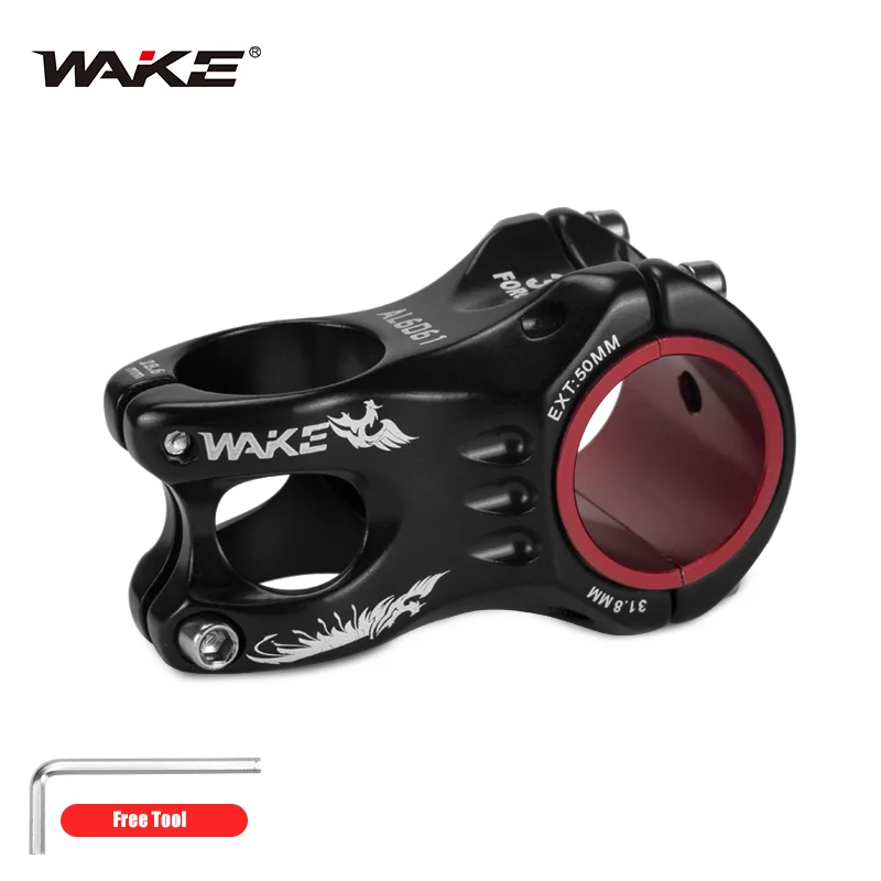 Wake MTB Handlebar Power Bike Stem Aluminum Alloy Ultralight High ...