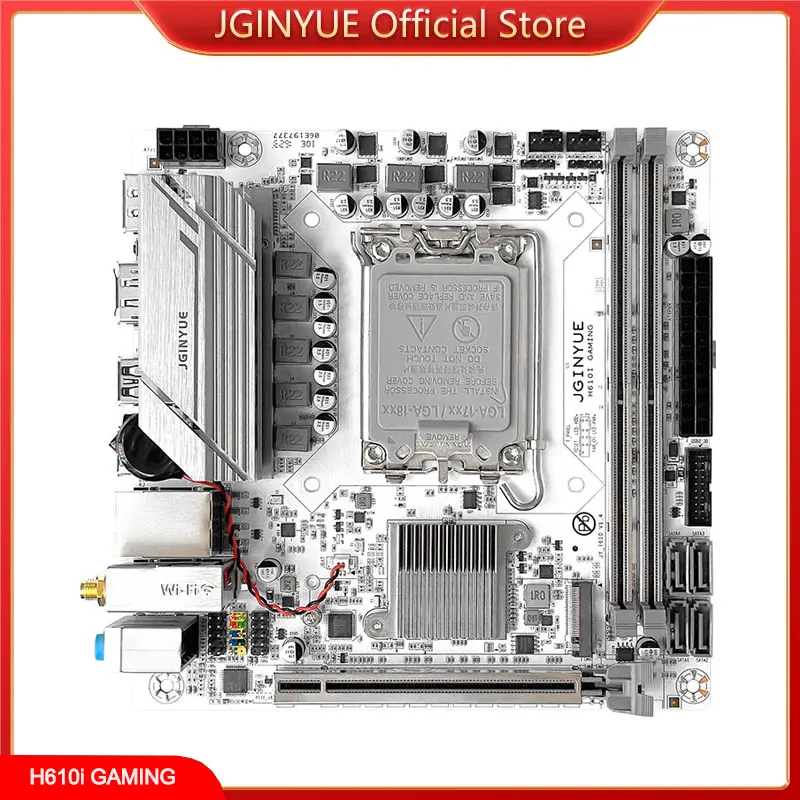 JGINYUE-마더보드, H610, LGA1700, 인텔 코어 i3/i5/i7/i9, 12 세대 13 세대 프로세서, 듀얼 채널, DDR4 메모리, H610i 게임 지원