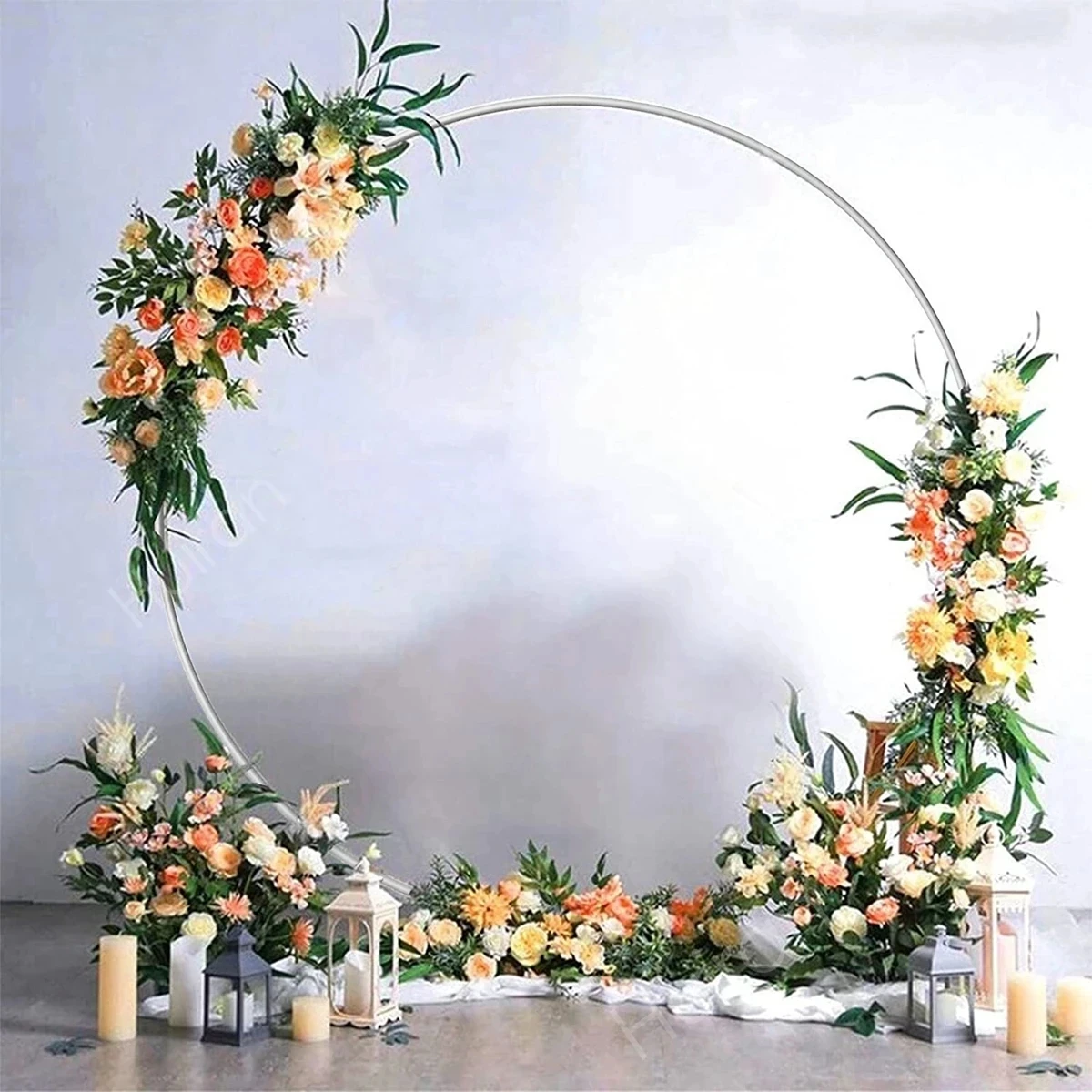 Round Balloon Arch Balloon Circle Stand Holder Frame Ring Birthday ...