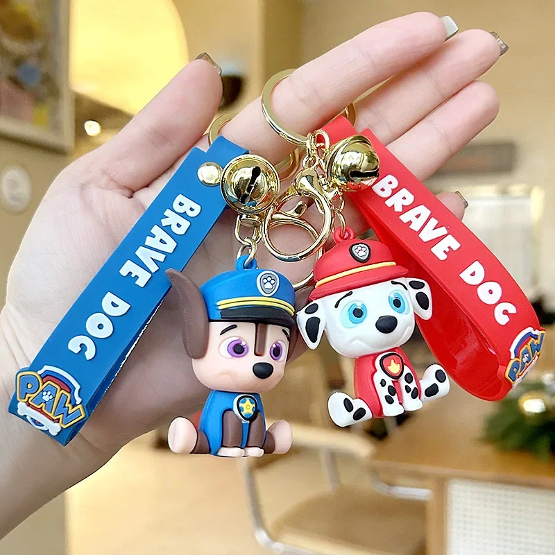 Cartoon-Paw-Patrol-Chase-Skye-Rocky-Marshall-Keychain-Cute-Doll-Puppet ...