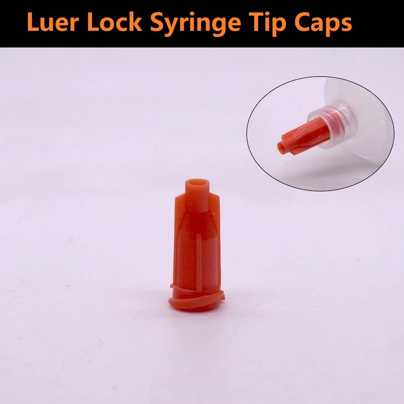 Red-color-Syringe-Tip-Caps-dispensing-syringe-barrel-tip-cap-with-Luer ...