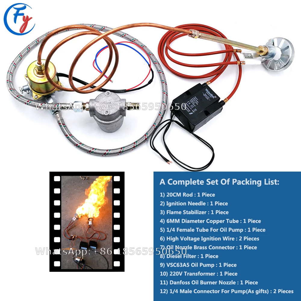 Burner Ignition System High Voltage Pulse Ignition Brass Siphon Danfoss ...