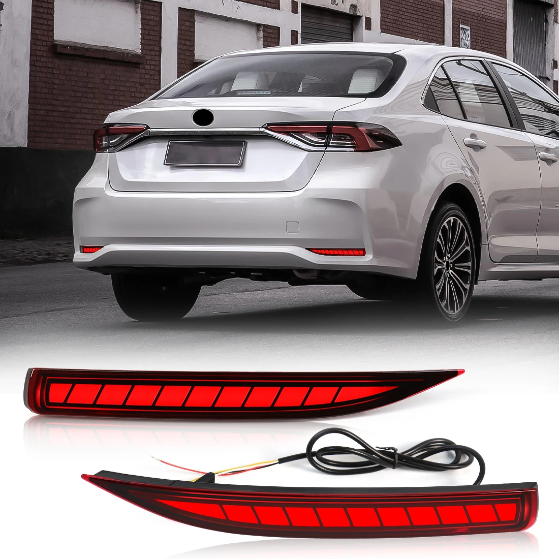 LED-Rear-Bumper-Reflector-Light-For-Toyota-Corolla-Altis-2019-2020-2021 ...