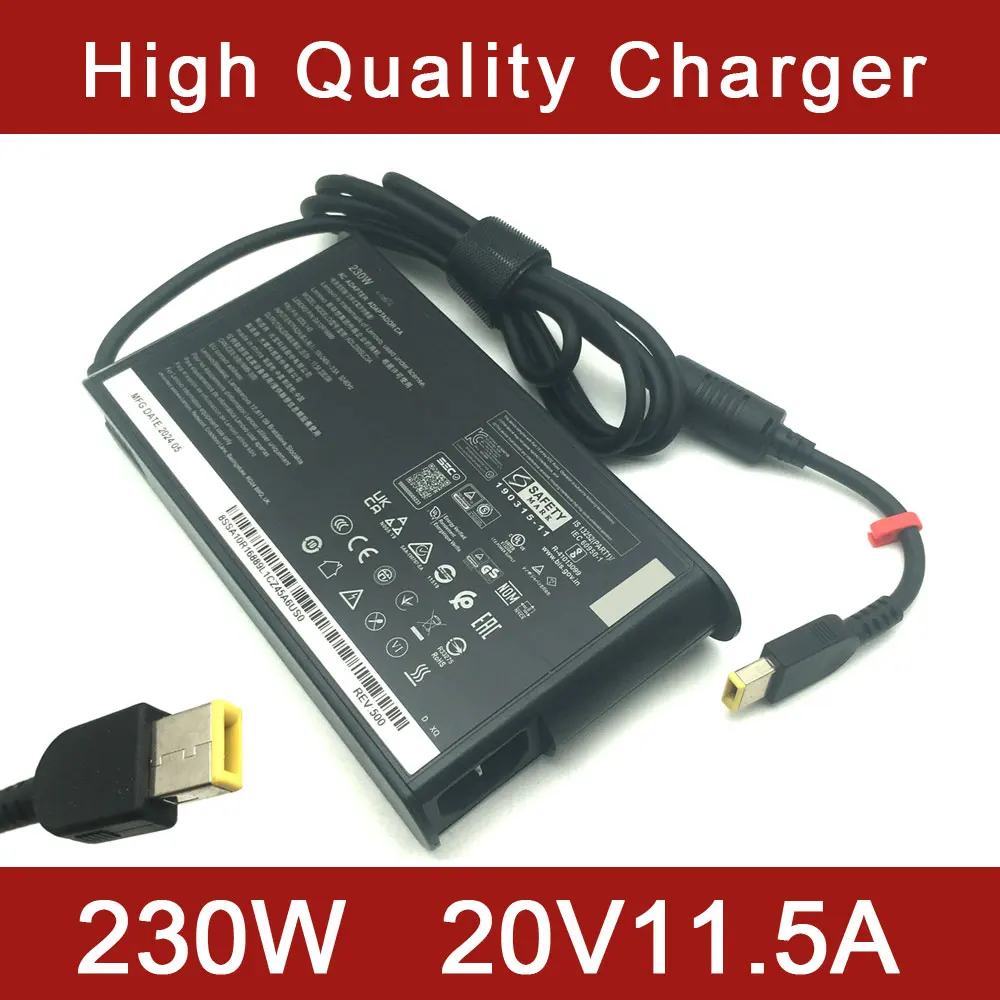 Genuine Slim 20V 11.5A 230W AC Adapter Charger For Lenovo LOQ 16IRH8 ...