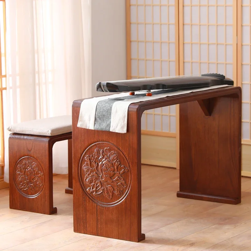 Solid-wood-guqin-stool-antique-Chinese-calligraphy-guzheng-table-Zen ...
