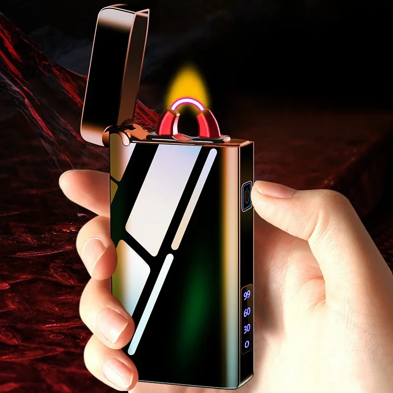 Metal-Arc-Flame-Lighter-USB-Rechargeable-Plasma-Flameless-Lighter-Power ...