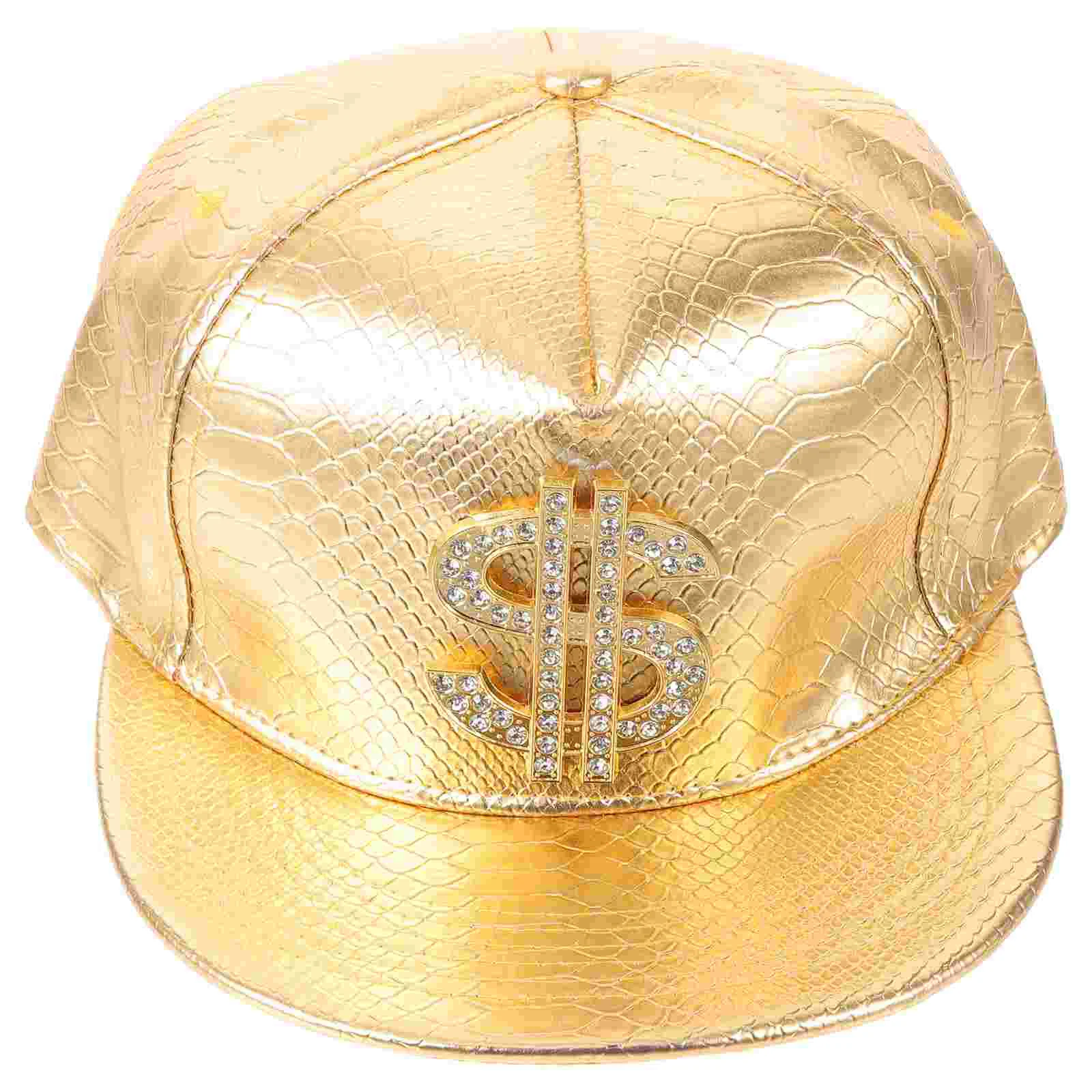 Crocodile-Pattern-Hat-Gold-Dollar-Sign-Hip-hop-Flat-Brim-Sun-Baseball ...