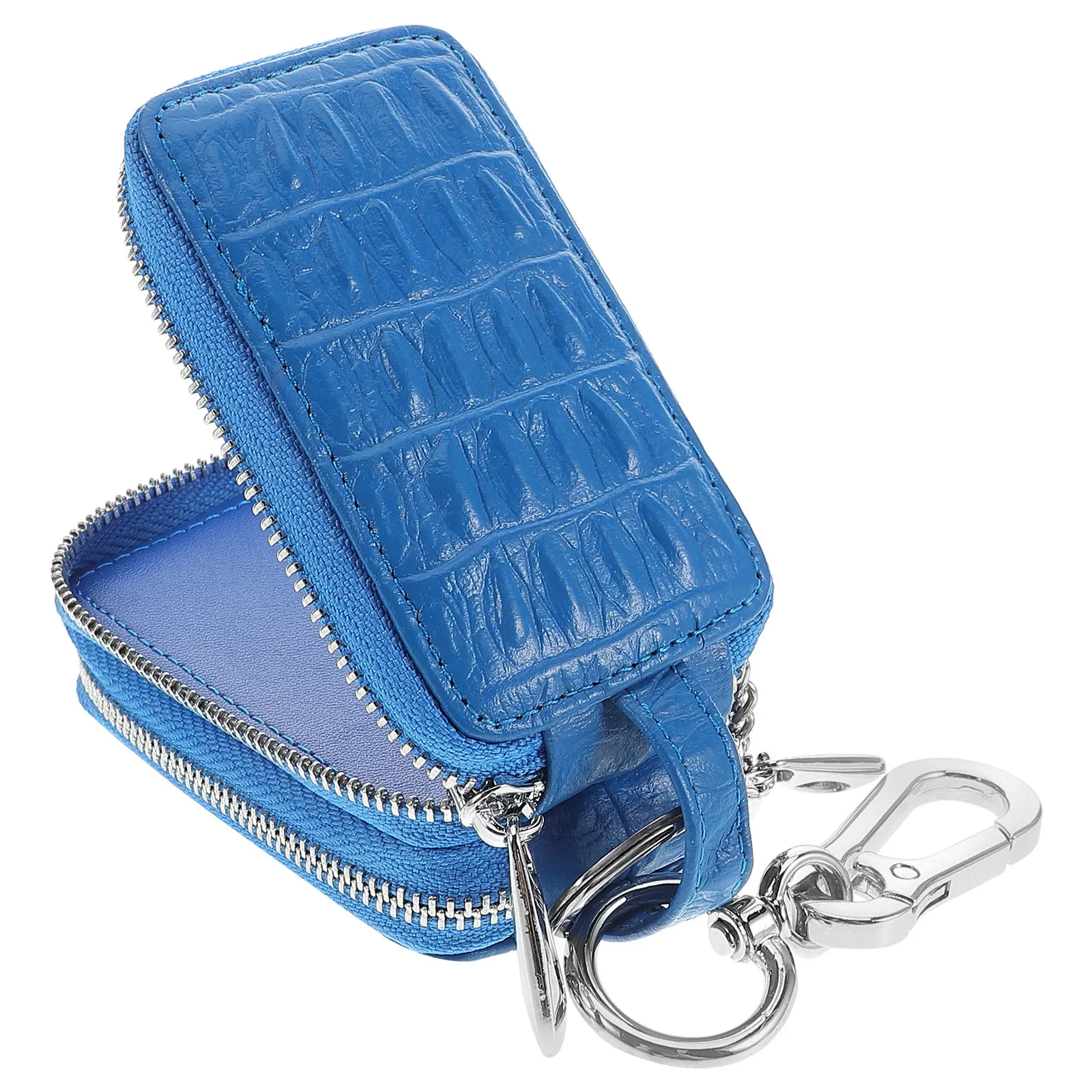 Stylish Print Key Organizer Case Double Layer Keychain for Car Keys ...