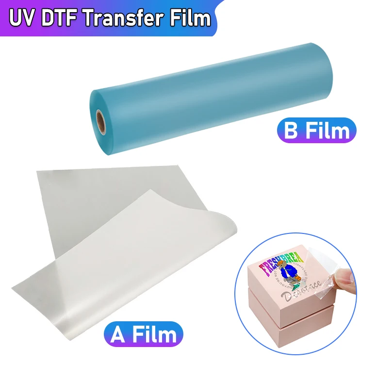 Película UV DTF AB para impresora UV DTF directamente a la impresión de película adecuada para ...