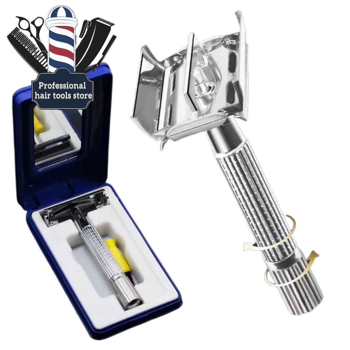 Men-Shaving-Facial-Hair-Razor-And-Blades-Sliver-Folding-Shaving-Knife ...