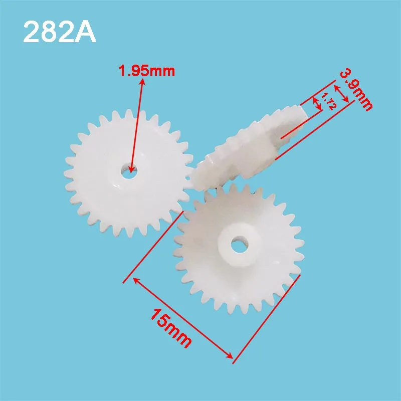 282a Module 0.5 28 Tooth Plastic Gear Disc Toy Pinion Fittings 28t 2mm ...