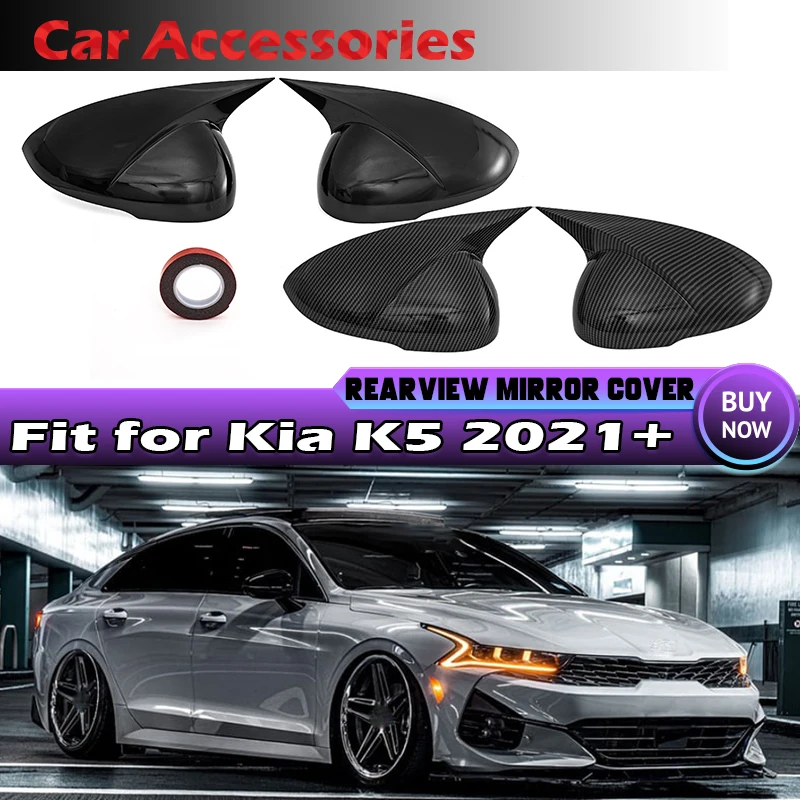 For-Kia-K5-2020-2021-2022-2024-RearView-Mirror-Housing-Demon-OX-Horn ...