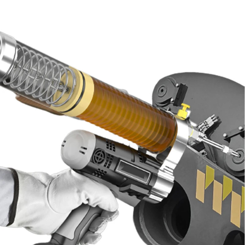 24V 12000PSI Electric Grease Gun Rechargeable Oil Injector Maintenance ...