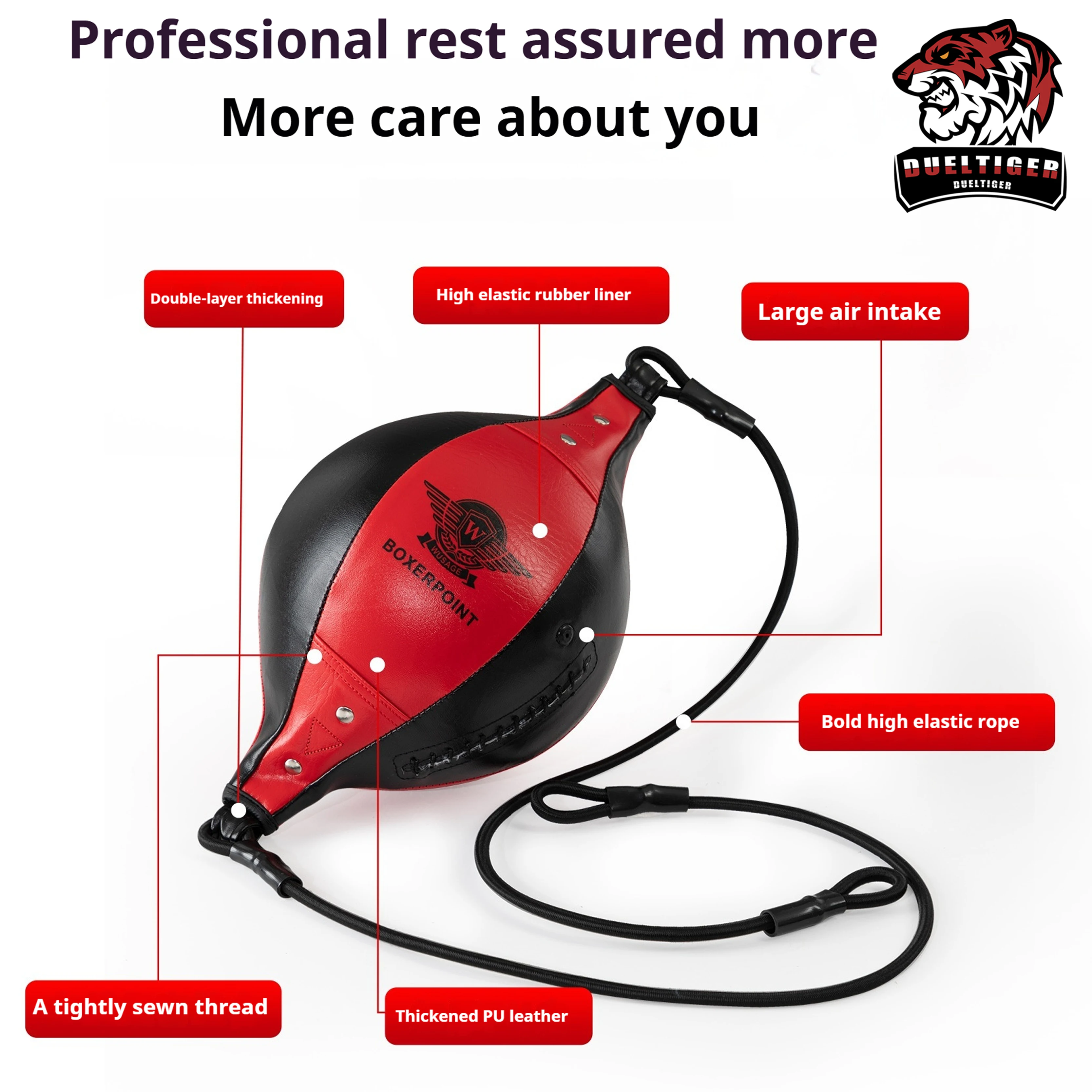 DUELTIGER-Double-End-Pear-Shape-Boxing-Ball-Boxing-Equipment-Punching ...