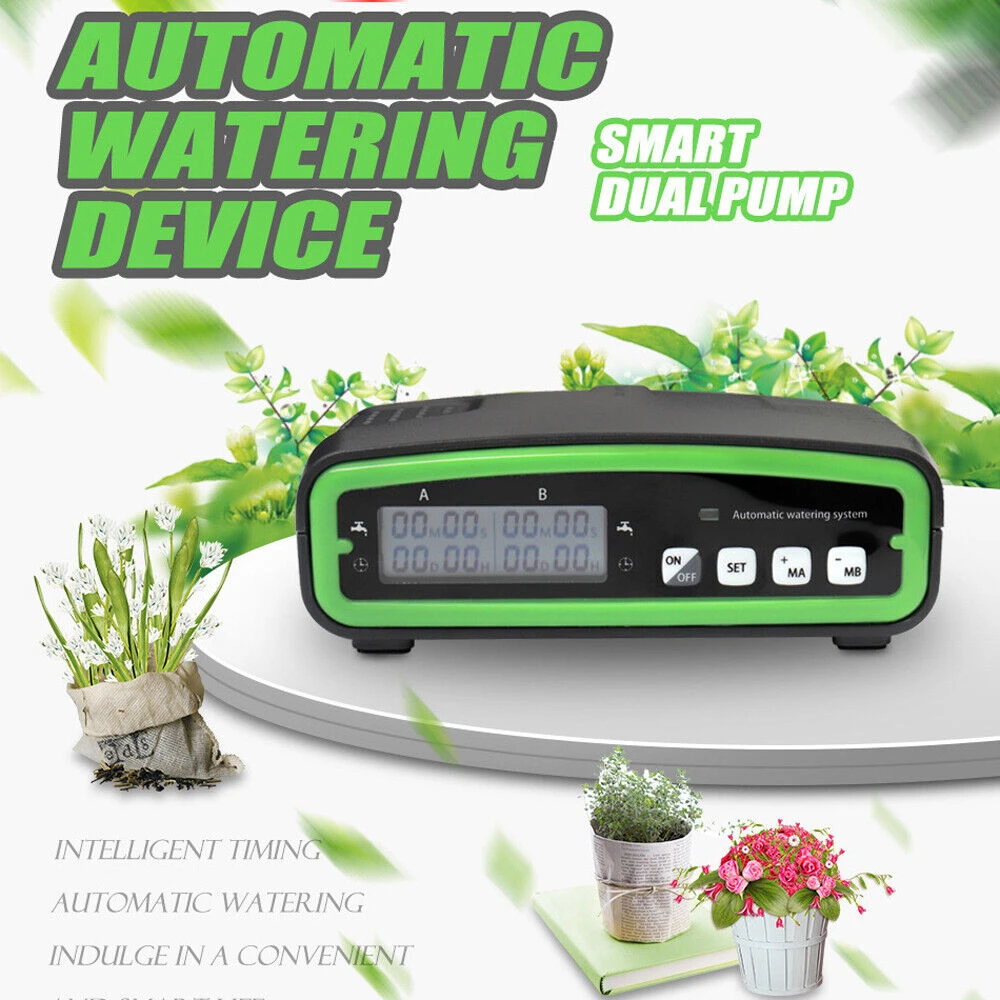 Intelligent Watering Device Automatic Double Pump Timed Waterer Garden ...