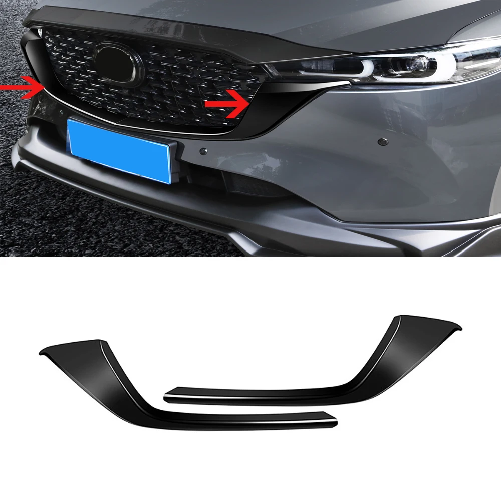 Styling-For-Mazda-CX-5-CX5-2022-2023-ABS-Bright-Black-Car-Front-Side ...