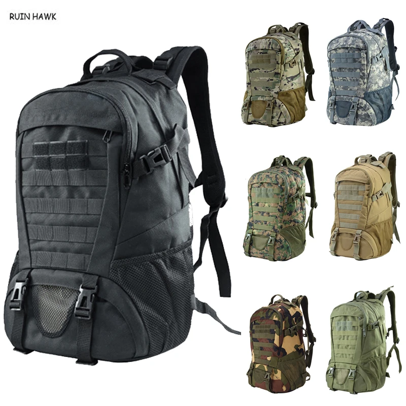 Outdoor Sport Shoulder Backpack Men Hiking Climbing Survival Rucksack ...