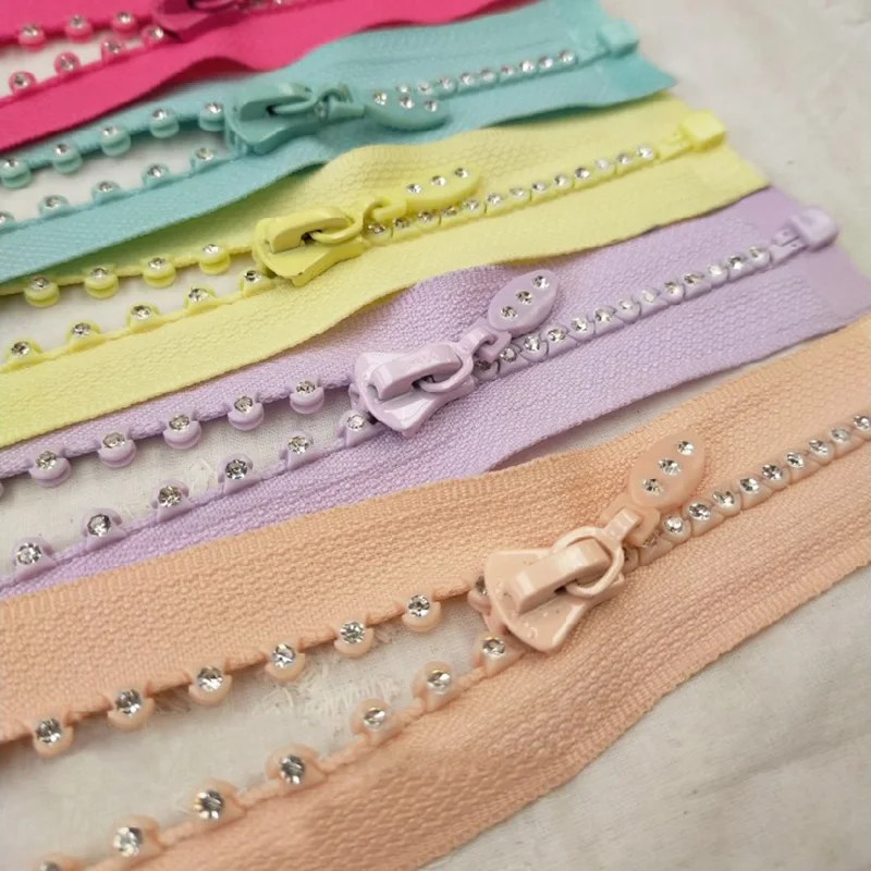4-60-cm-fashion-A-Rhinestone-Zipper-Lightning-Shiny-diamond-Zippers ...