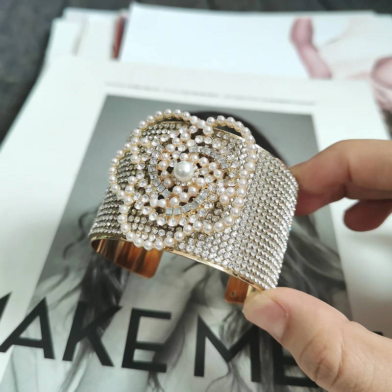 Crystal Arm Cuff Bracelet | Women Jewelry Arm Cuff | Gold Crystal Arm Cuff - Diy - Aliexpress