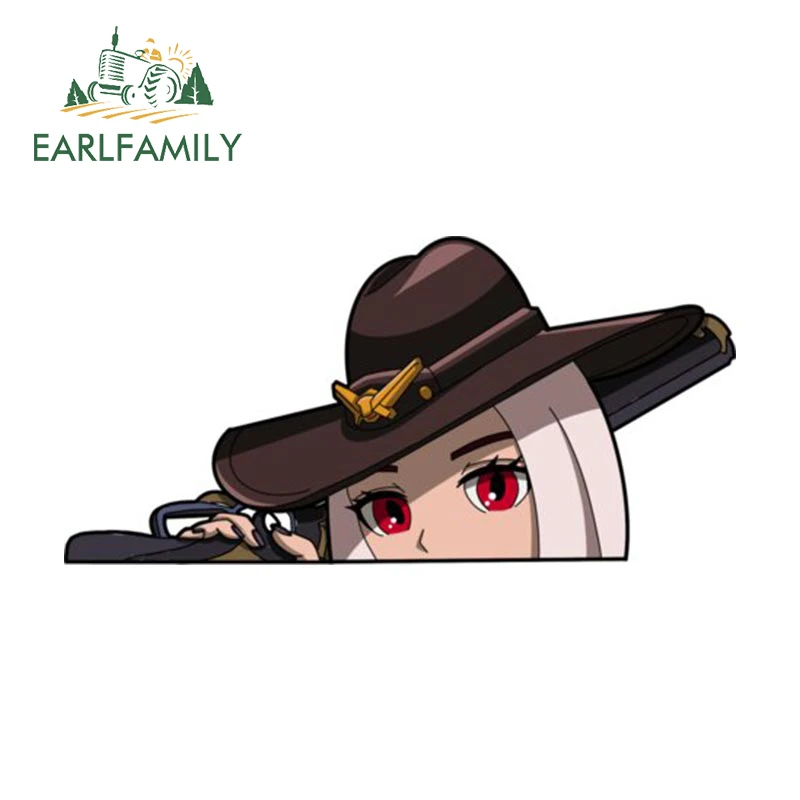 EARLFAMILY 13cm Overwatch Ashe Video Game Car Stickers Personality ...
