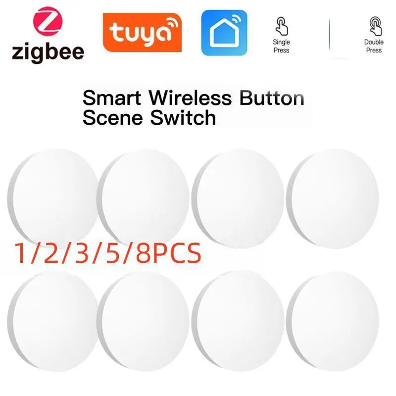 Tuya-ZigBee-Smart-Push-Button-Scene-Switch-Wireless-Remote-Control-On-Off-Key-Controller-Multi ...