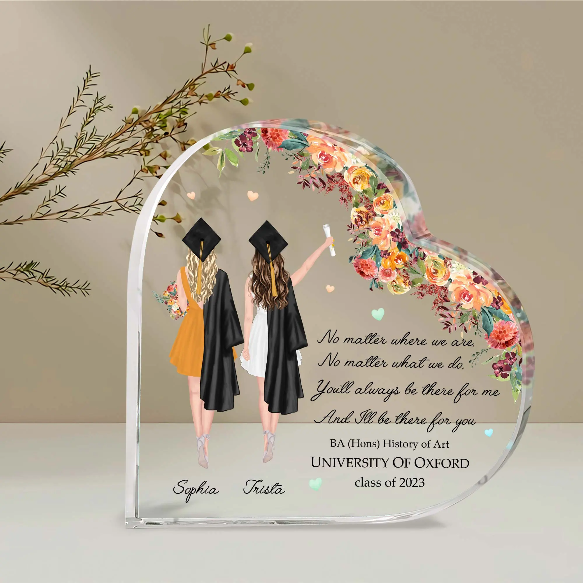 Grad-Bestie-Print-Acrylic-Block-Heart-Plaque-Graduation-Gift-for-Best ...