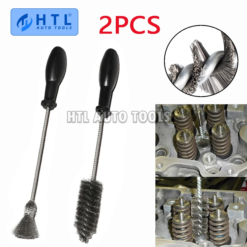 2pcs Injector Sleeve Cup Bore Seat Cleaning Brush Kit For Ford ...