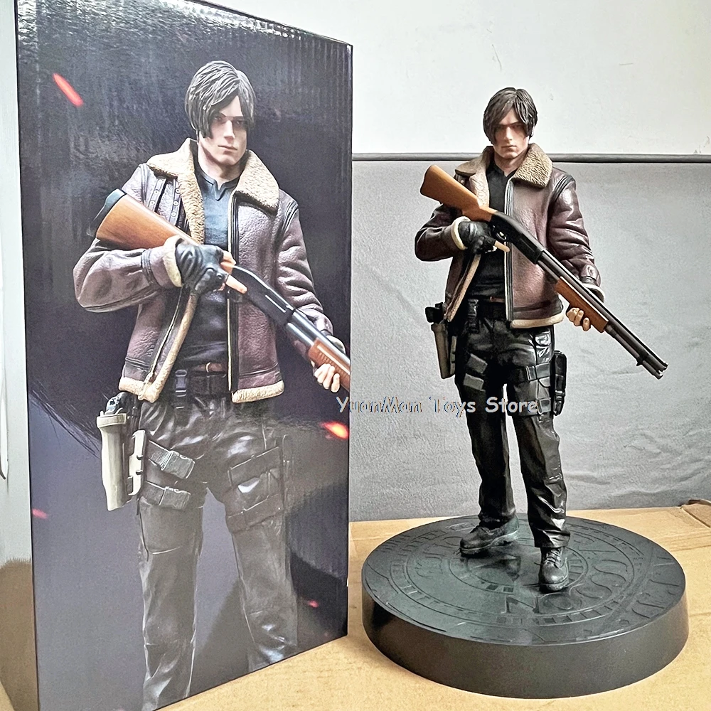 Biohazard-Leon-Scott-Kennedy-Raccoon-Anime-Figure-Brown-Jacket-Police ...