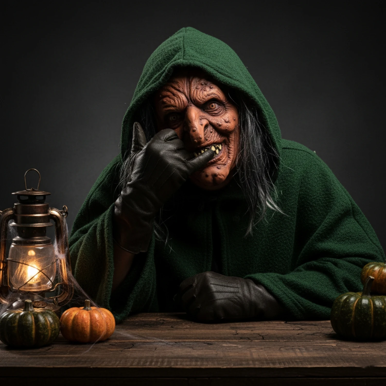 Realistic Creepy Witch Mask Latex Old Lady Hag Headgear Halloween ...