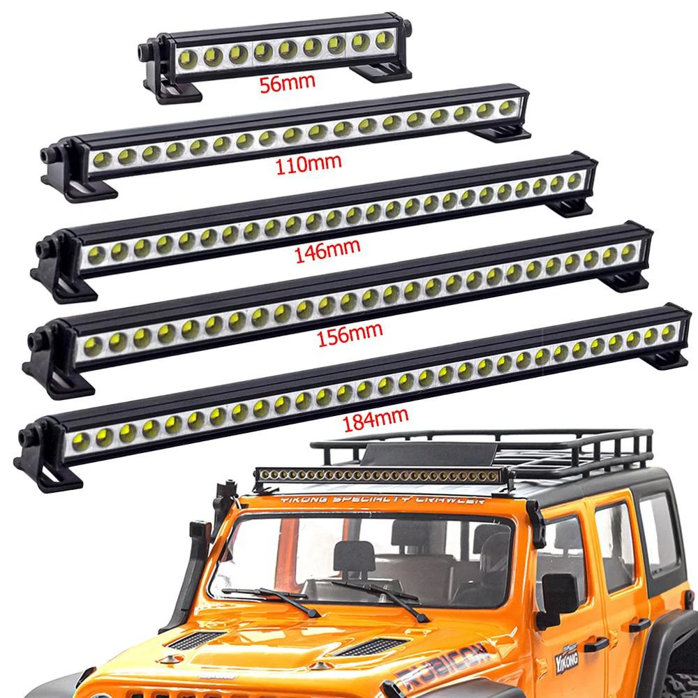 Super Bright LED Light Bar RC Car Roof Lamp for 1/10 RC Crawler Axial Capra SCX10 II 90046 RGT ...
