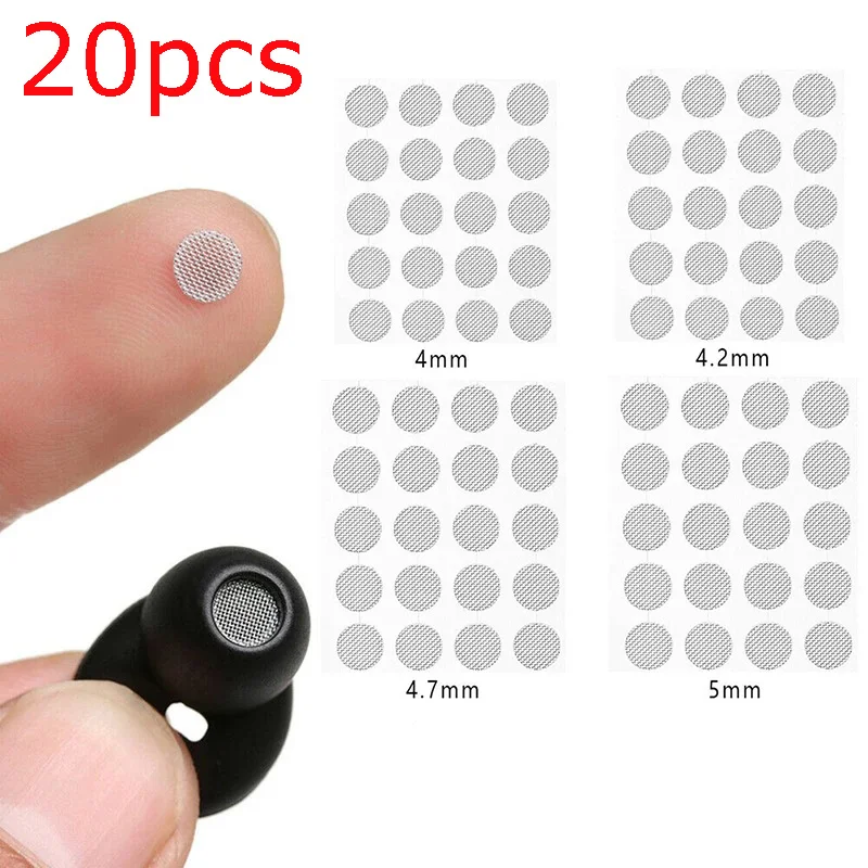 1-20PCS-Headphone-Dustproof-Nylon-Mesh-4mm-4-2mm-4-7mm-5mm-Accessories ...