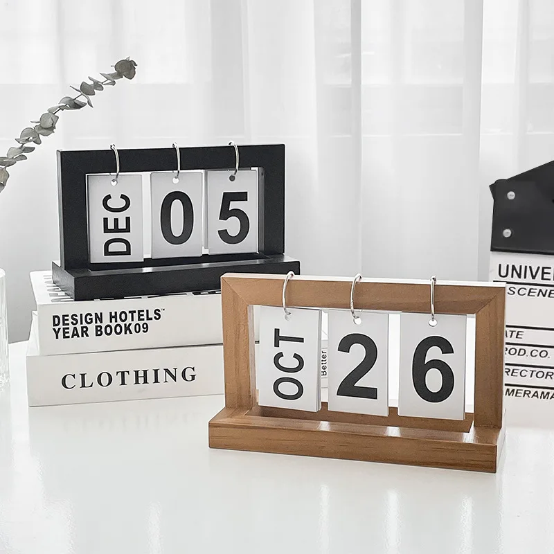 1-Pc-Creative-Wooden-Flip-Page-Calendar-Modern-Minimalist-Home-Bedroom ...