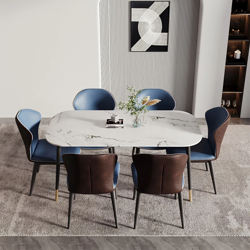 Brown-Blue-Trendy-Dining-Chairs-Modern-Designer-Floor-Nordic-Dining ...