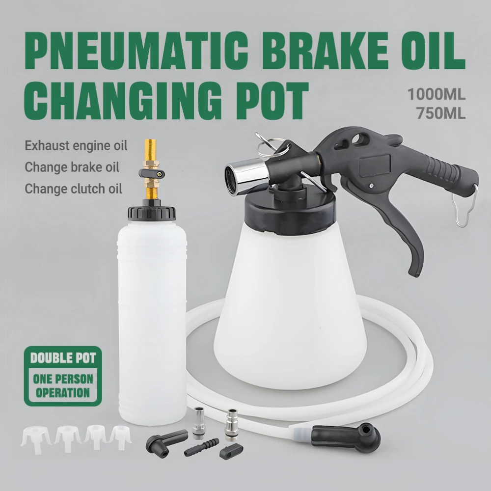 Pneumatic Brake Oil Changing Pot Kit 90-120PSI with Fluid Reservoir ...