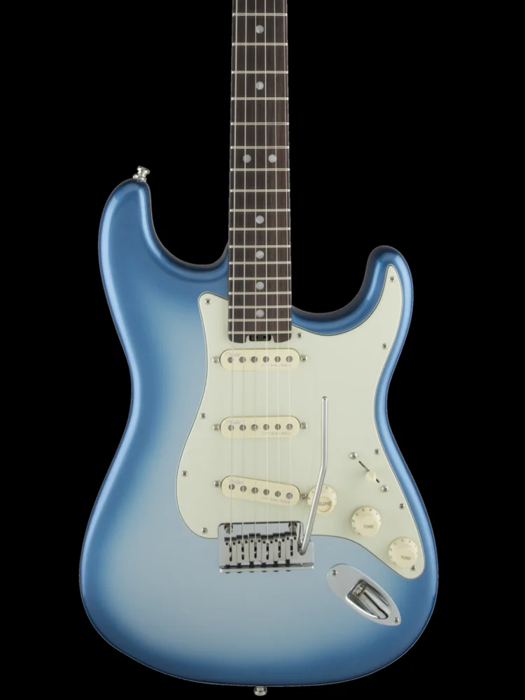 New-Metal-Sky-Blue-Burst-Color-ST-Electric-Guitar-Solid-Body-Maple ...