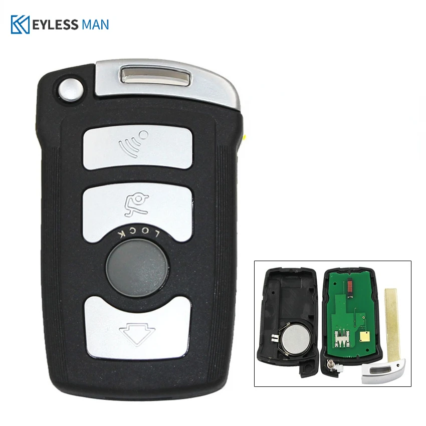 4 Button Smart Remote Key Fob For Bmw 7 Series 730li 740 745 750 Cas1 ...
