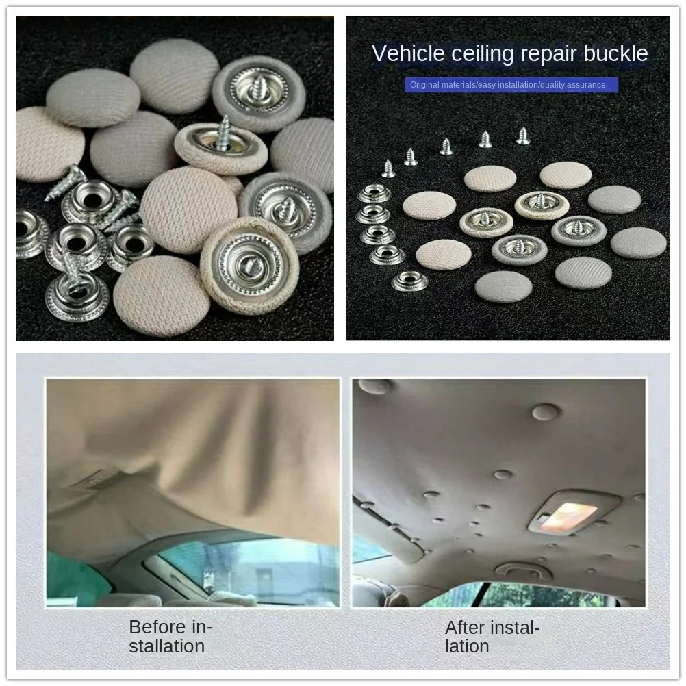 car-Roof-Lining-Repair-Kit-Fix-Sagging-Headliner-Pin-for-Audi-A3-A4-B6 ...