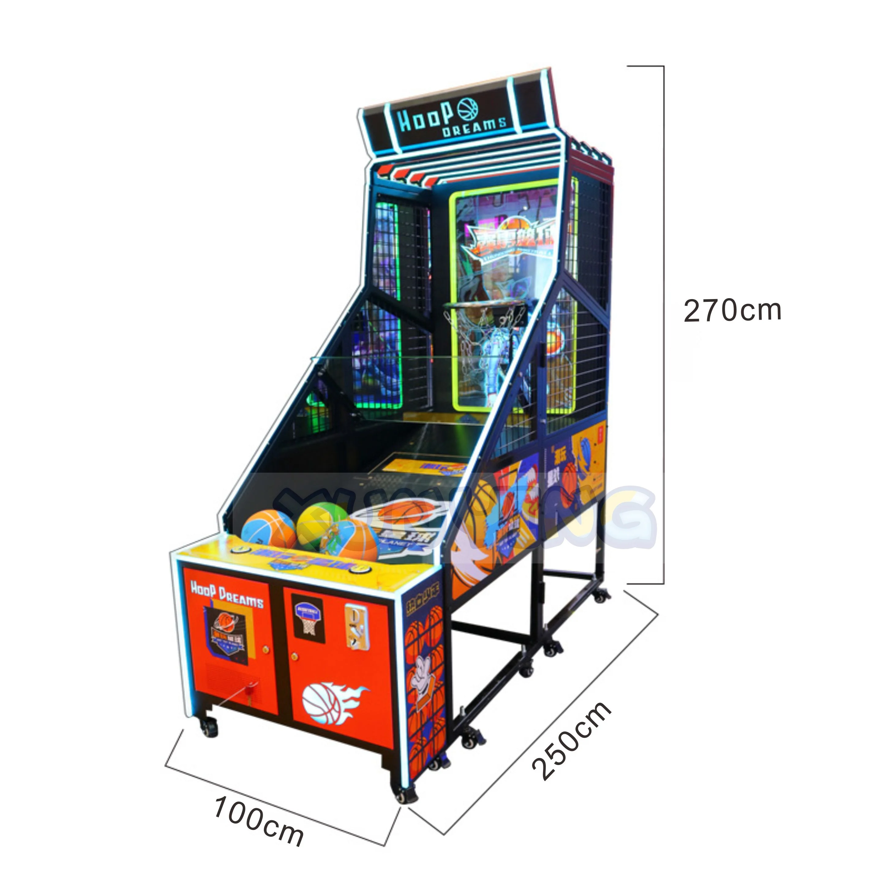 Commercial Arcade Electronic Basketball Shoot Game Machine Basketball ...