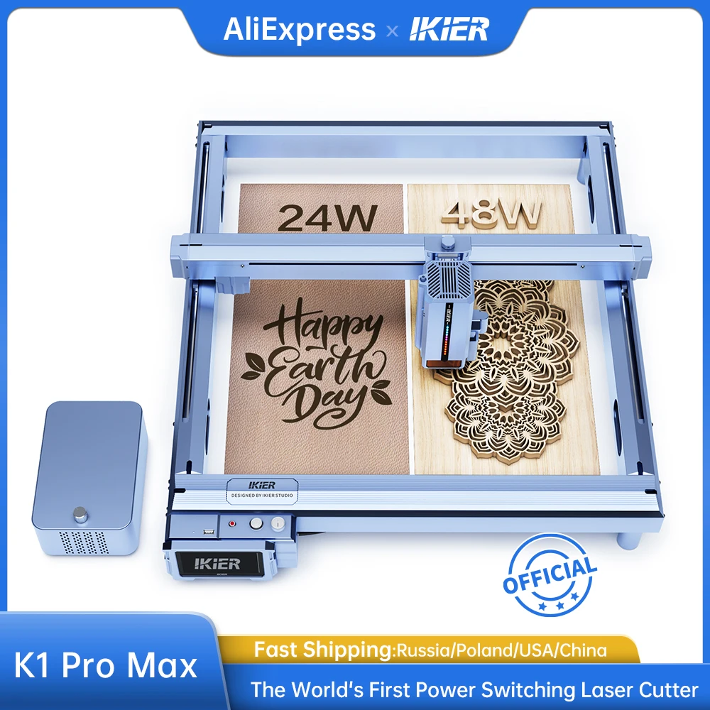 New-iKier-K1-Pro-Max-48W-24W-Power-Switching-Laser-Engraving-Machine ...