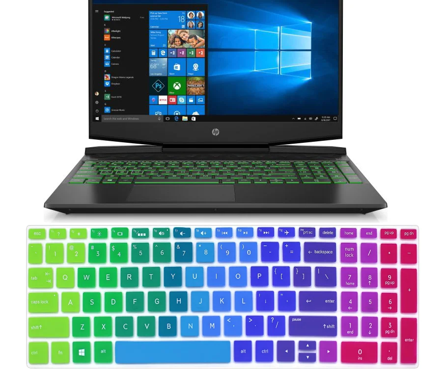 Silicone-Laptop-Keyboard-Cover-Protector-for-HP-Pavilion-Gaming-15-15 ...