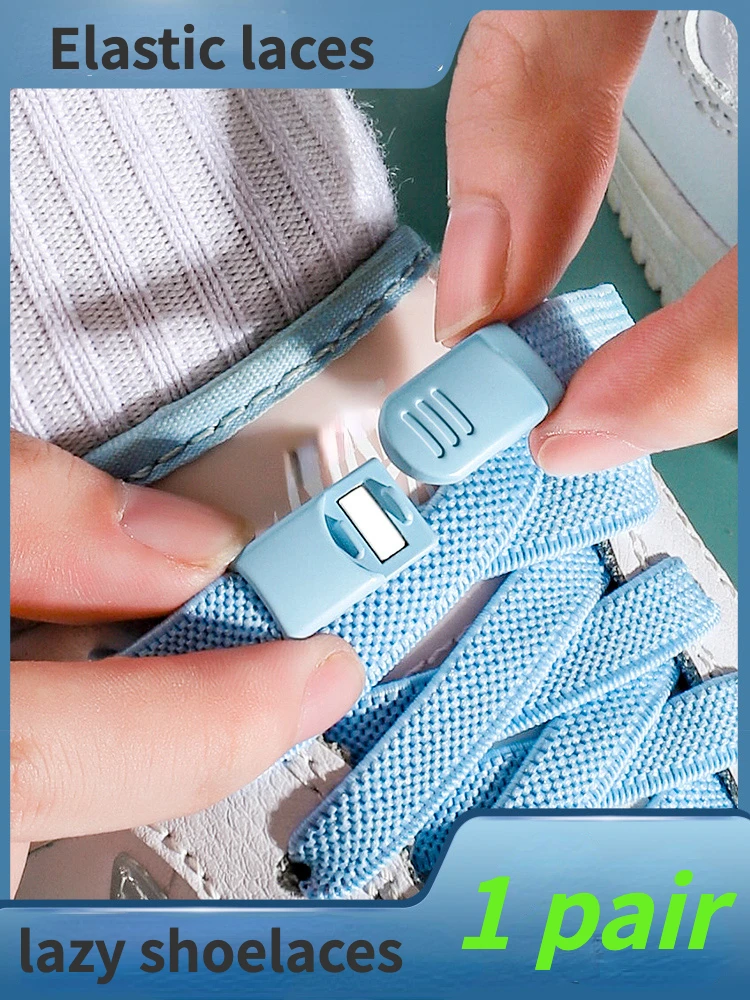 Magnetic-Lock-Shoelaces-without-ties-Colorful-Elastic-Laces-Sneakers-No ...