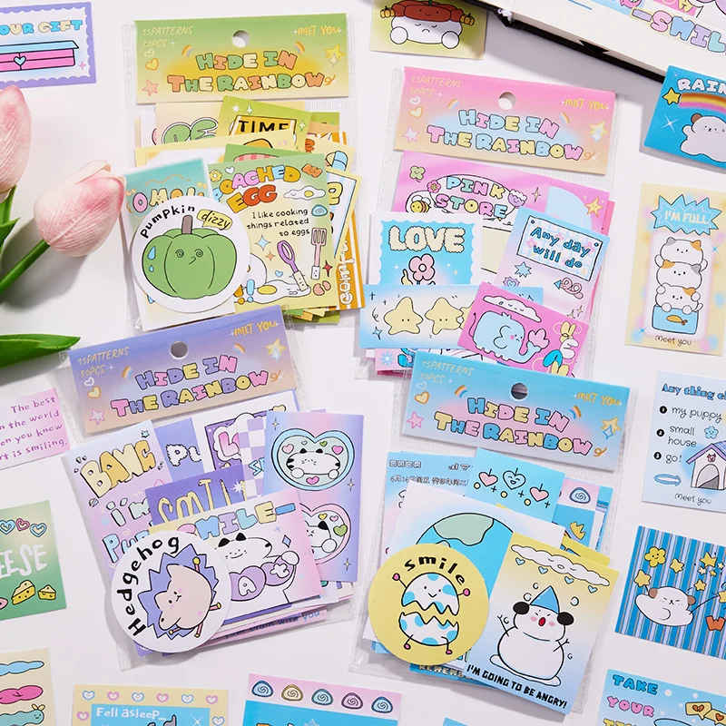 30-PCS-Cute-cartoon-teenage-Paper-Stickers-Crafts-And-Scrapbooking ...